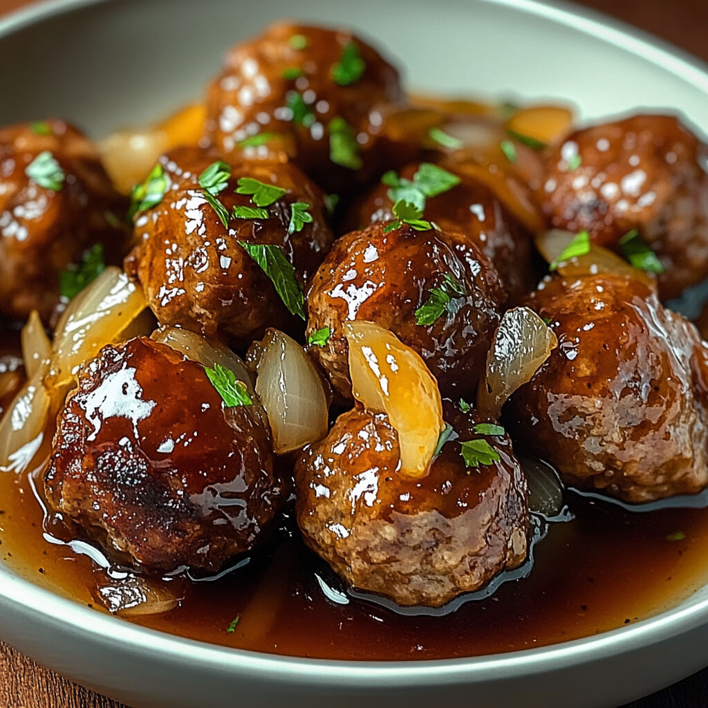 French Onion Meatballs Recipe – The Perfect Cozy Meal
