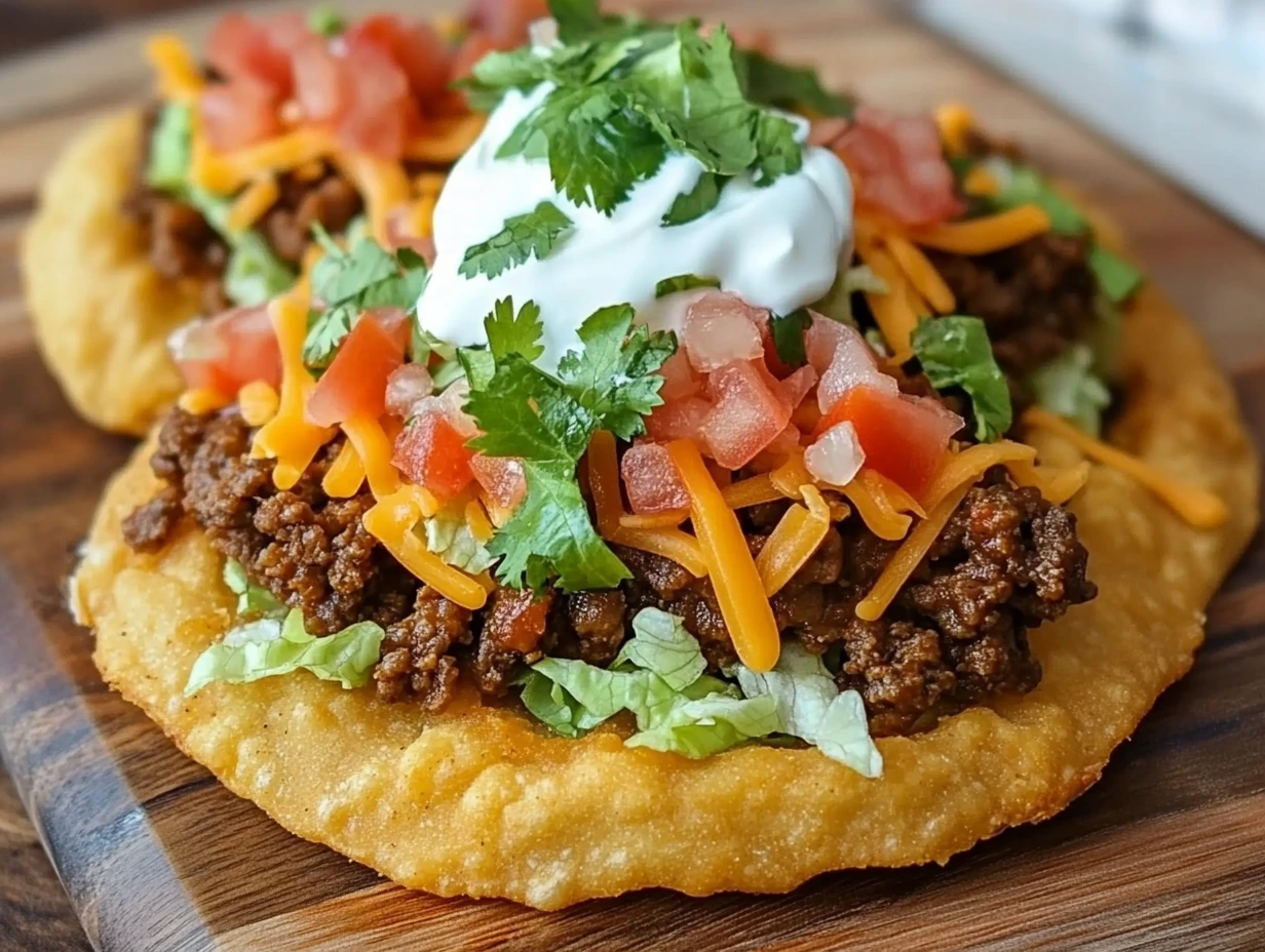 Indian Fry Bread Tacos - RichSpoon