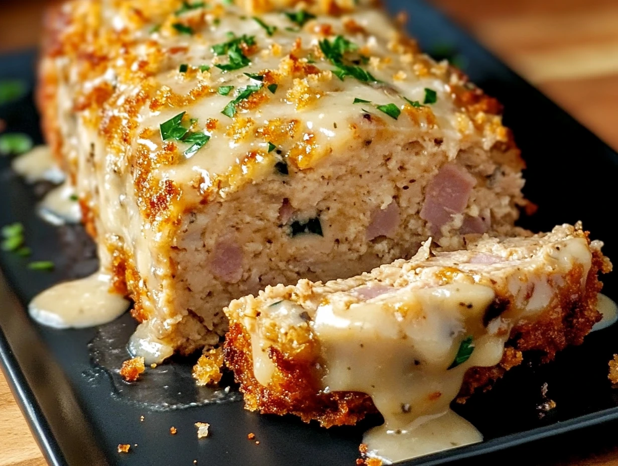 Chicken Cordon Bleu Meatloaf - RichSpoon