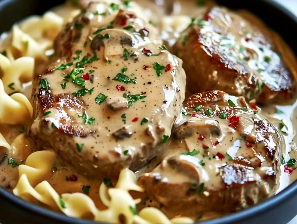 Slow Cooker Ranch Beef Chops - RichSpoon