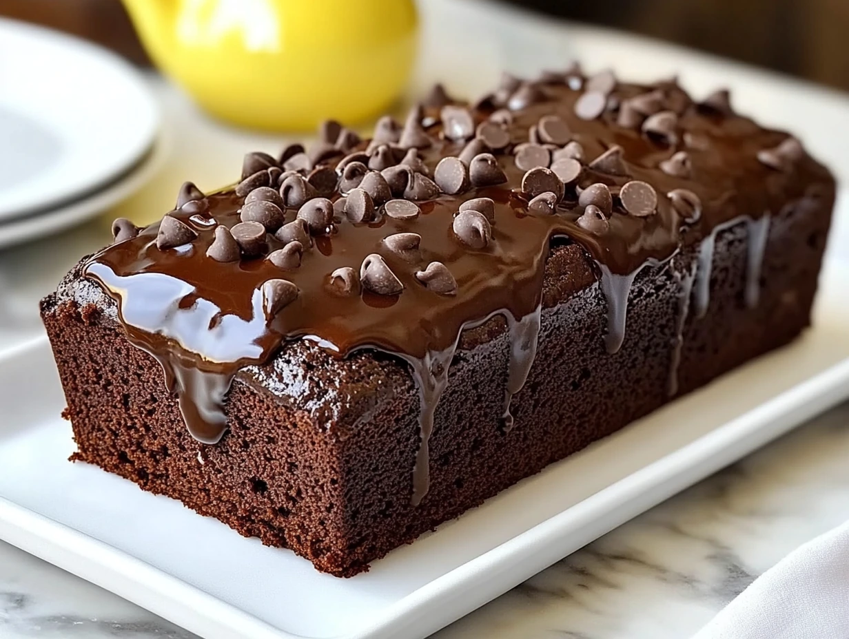 Hot Fudge Brownie Bread - RichSpoon