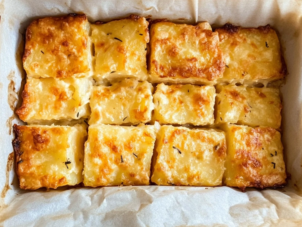 Rustic Golden Potato Bake - RichSpoon