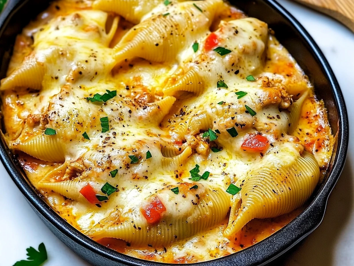 Creamy Cajun Chicken Shells - RichSpoon