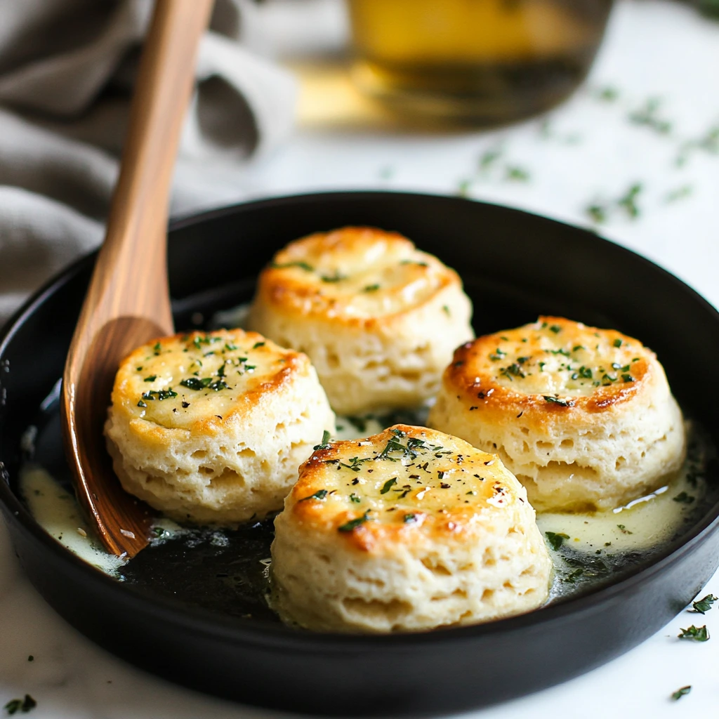 Garlic Butter Swim Biscuits - RichSpoon