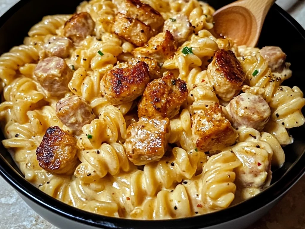 Creamy Pepper Jack Pasta with Chicken & Sausage - RichSpoon