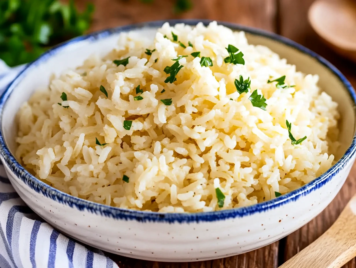 Best Garlic Butter Rice - RichSpoon