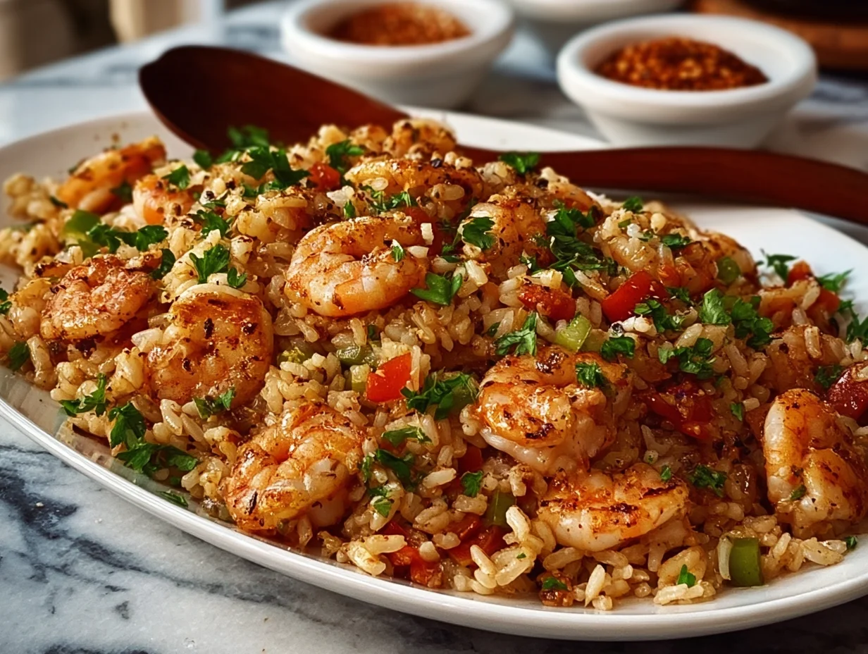 Easy Shrimp Dirty Rice Recipe Packed with Bold Cajun Flavors - RichSpoon